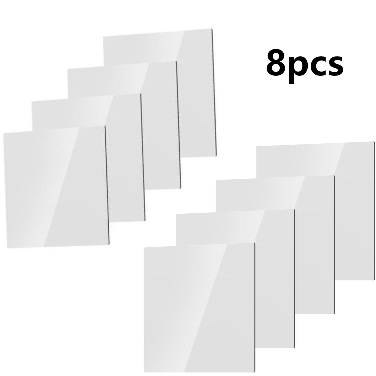 4/8Pcs Acrylic Mirrors Set Self Adhesive Mirror Tiles 2mm Thick ...