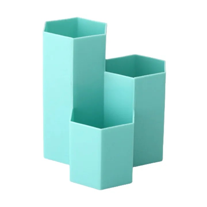 Hexagonal Make-Up Brush Storage Cosmetic Box Holder Office Table ...