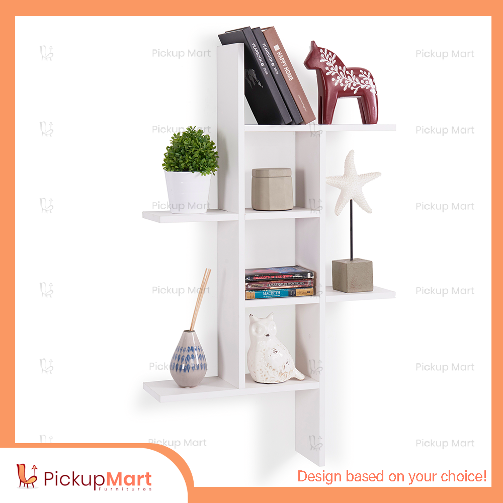 Laminated Board Book Shelf Showpiece Rack Living Room furniture BS - 13 ...