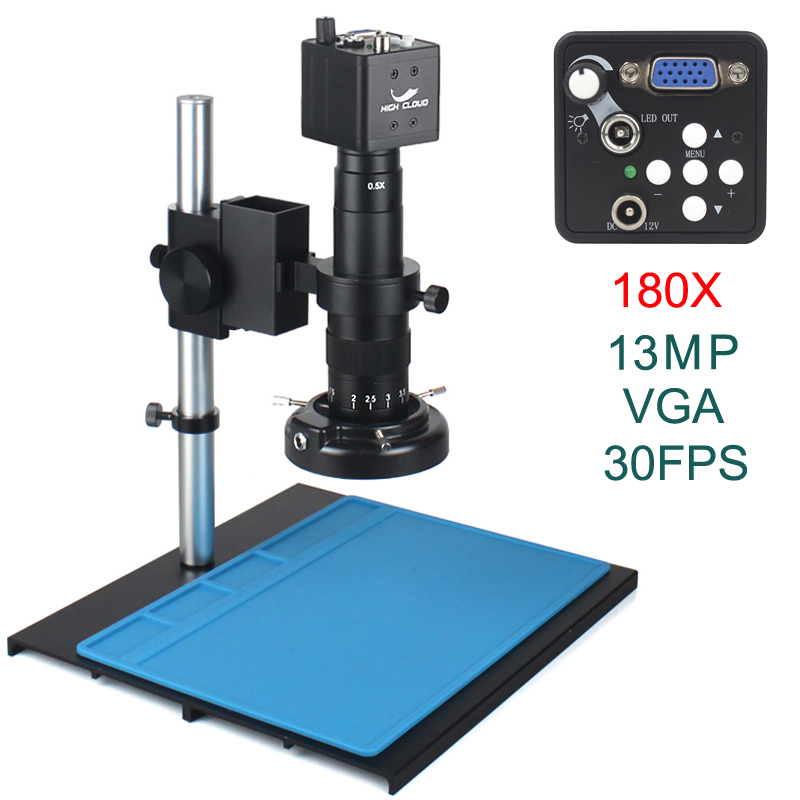 48MP 4K 2K USB HDMI VGA Type-C Digital Video Monocular Microscope ...