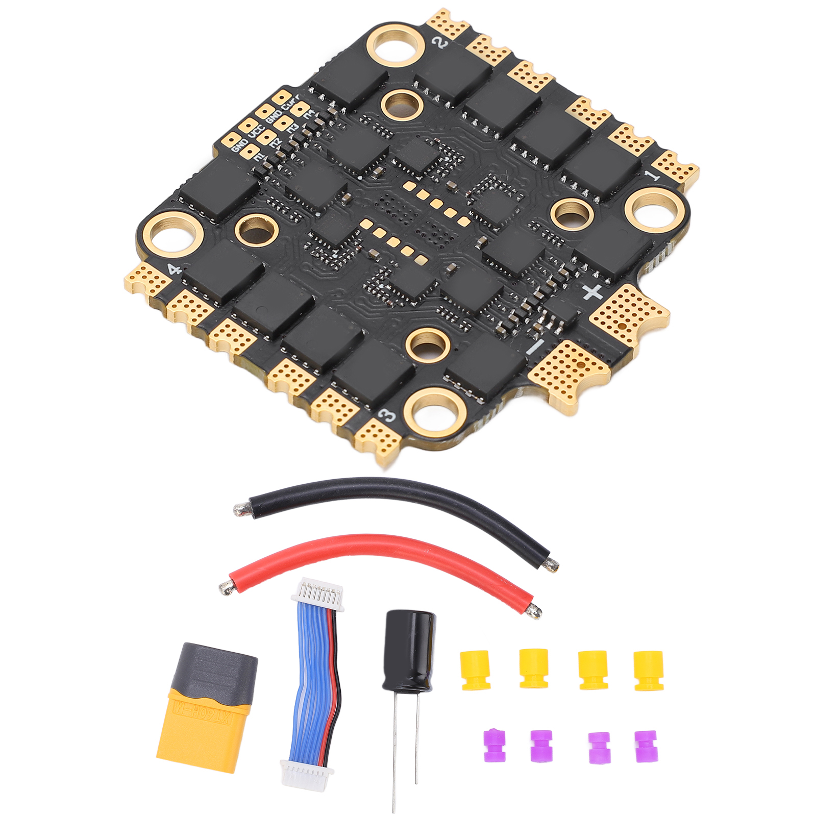 Hakrc 4 In 1 Esc 45a Electronic Speed Controller With Double Hole Spacing For Fpv Rc Bd