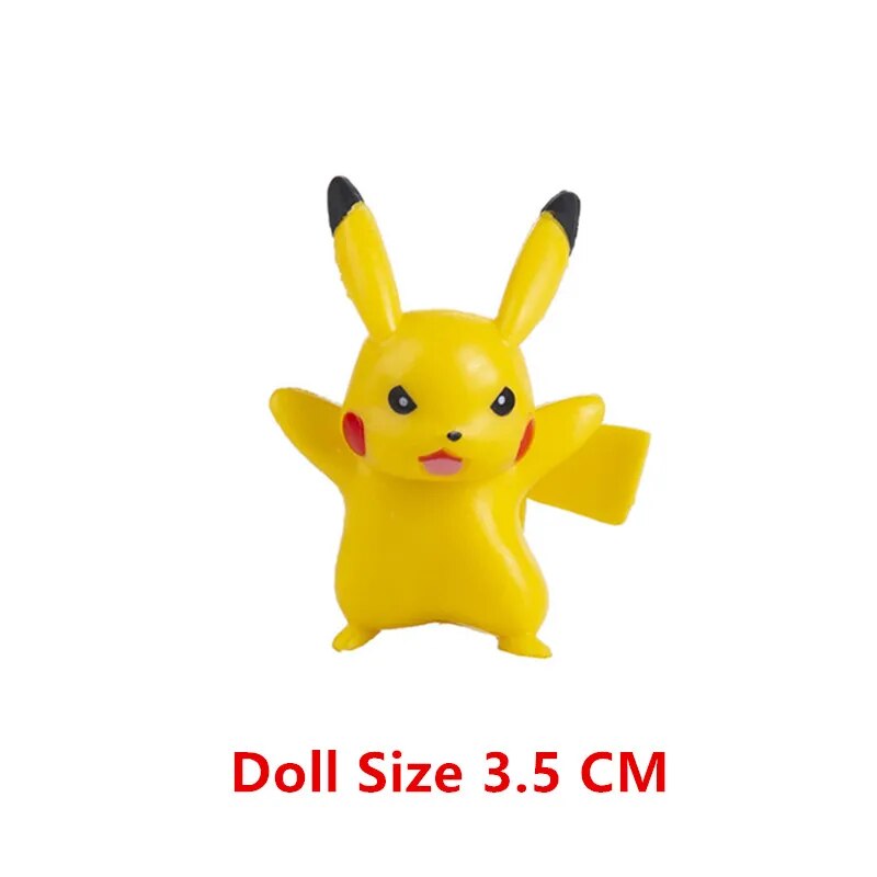 New Pokemon 4-13Cm Cartoons Movie Anime Figure Pikachu Lucario Mewtwo ...
