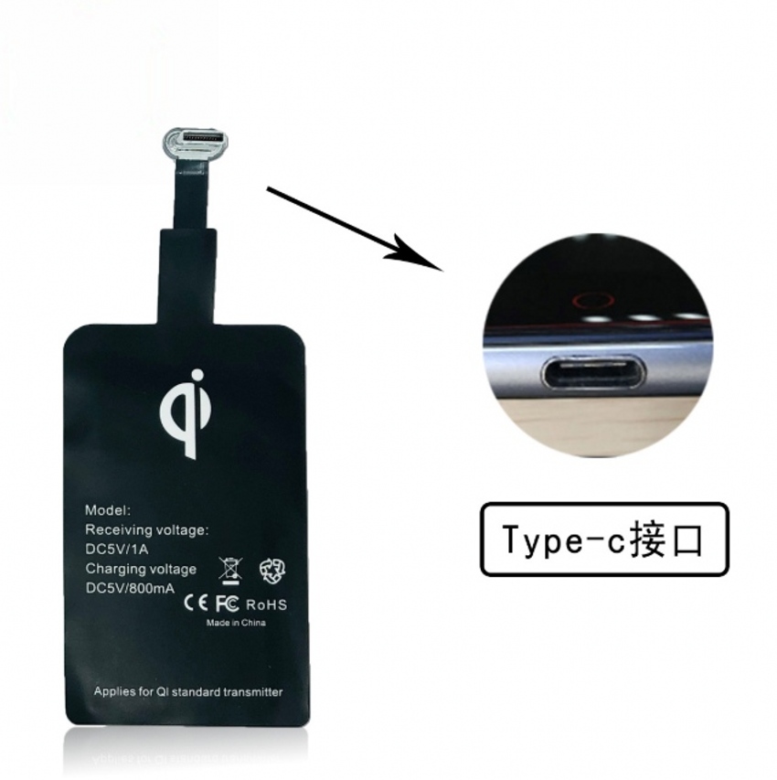 1.5A Wireless Charging Receiver for Type C Android Portable Fast ...