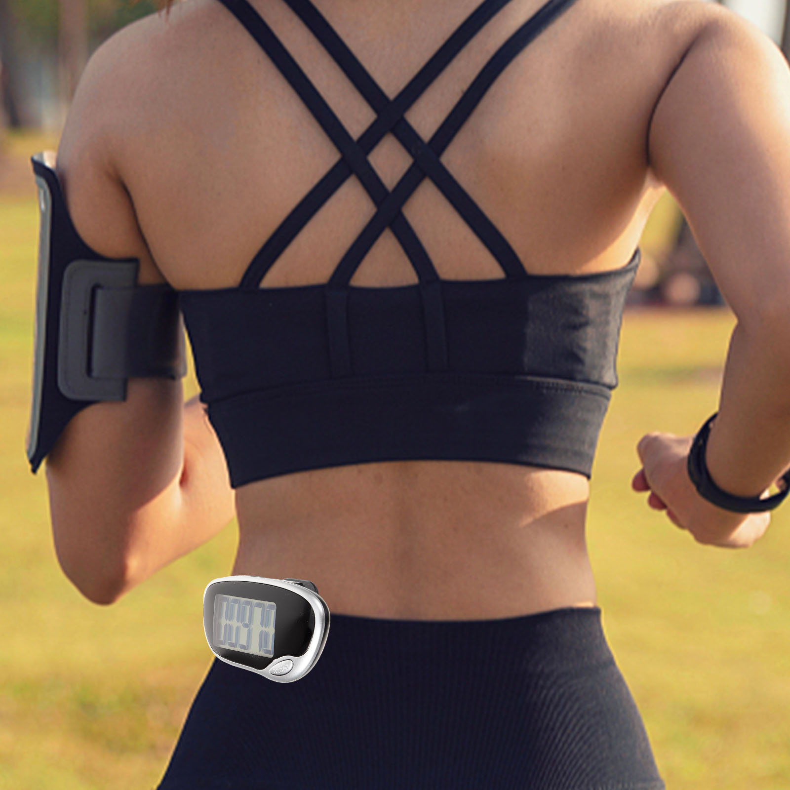 Walking and Running Pedometer Large Screen (black) Passometer Major ...