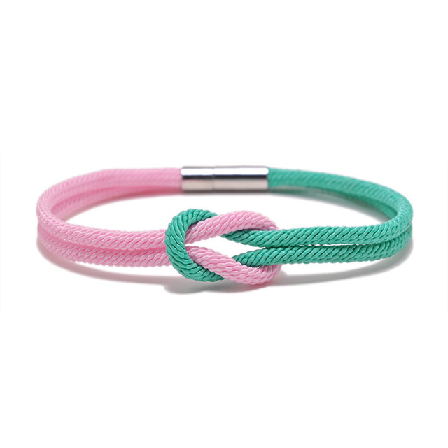 Meetvii Double Layer Milan Rope Bracelets Lucky Knot Ethnic Charm ...