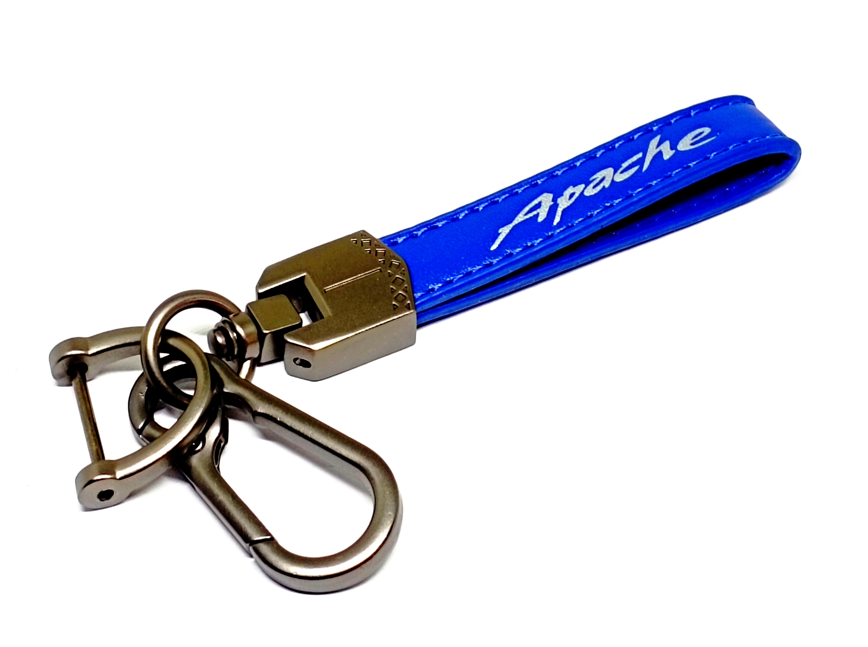 Motorcycle leather Key Ring for apache bike - Blue | Daraz.com.bd
