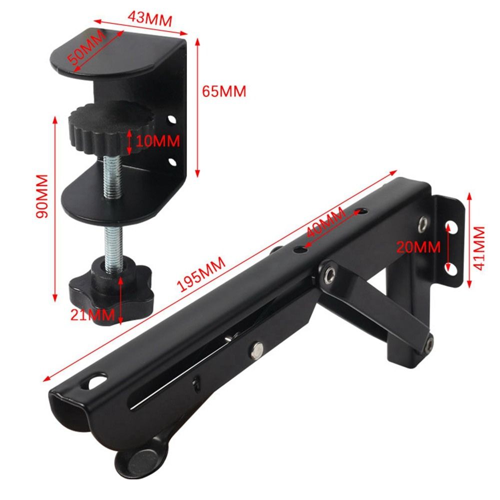 New Cold Rolled Steel Folding Shelf Bracket Space Saving Punch-free ...