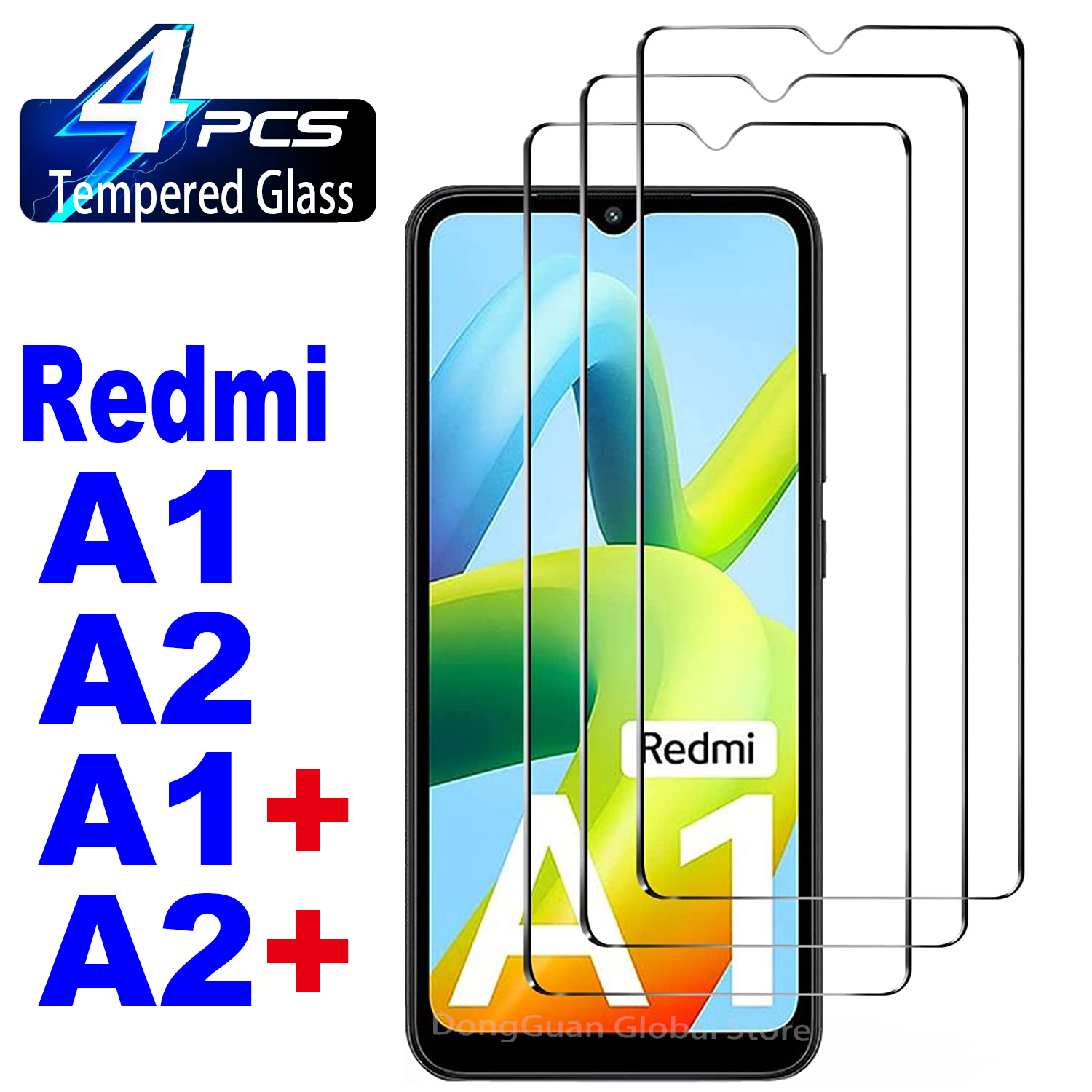 2/4Pcs Tempered Glass For Xiaomi Redmi A1 A2 A3 A1+ A2+ Screen ...