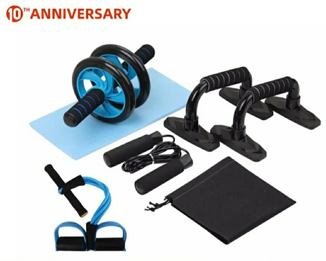 4-in-1 AB Roller Kit Abdominal Press Wheel Pro with Push-UP Bar Jump ...