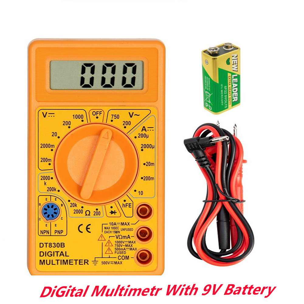 Digital Multimeter, Handheld Digital Multimeter LCD Backlight Portable ...