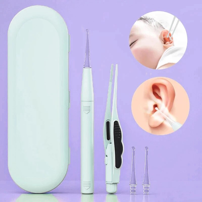 【All Of Me】Ear Cleaner Ear Wax Removal Earpick Ear Cleaning Earwax Pink ...