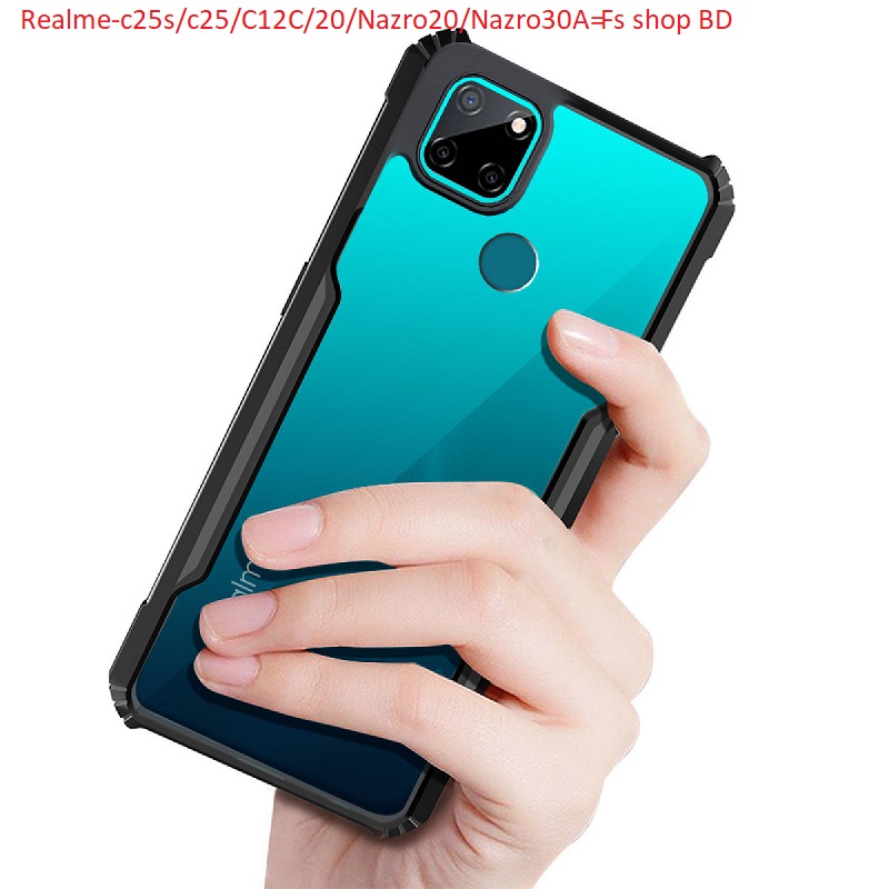 For Realme C21Y/C25Y/C25S/Narzo 30A/Nazo 20/C25/C12 Transaparent Airbag ...