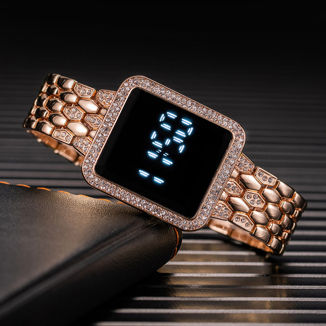 Luxury Stylish Touch Screen Diamond Watch For Girls | Daraz.com.bd