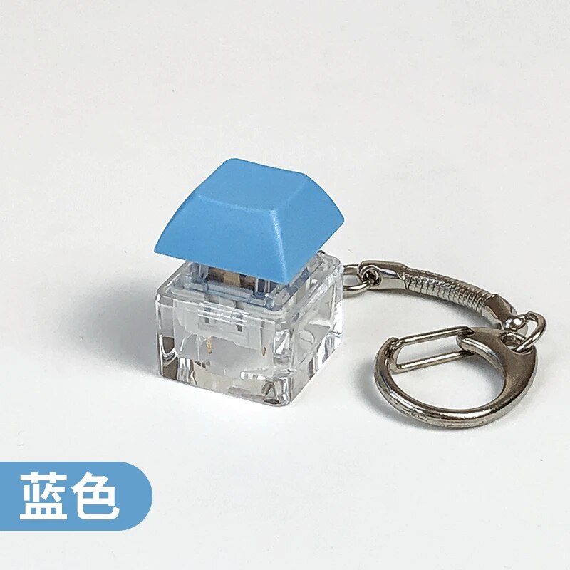 Fidget Toy Keychain Mechanical Switch Key Chain Fingertip Button Stress ...