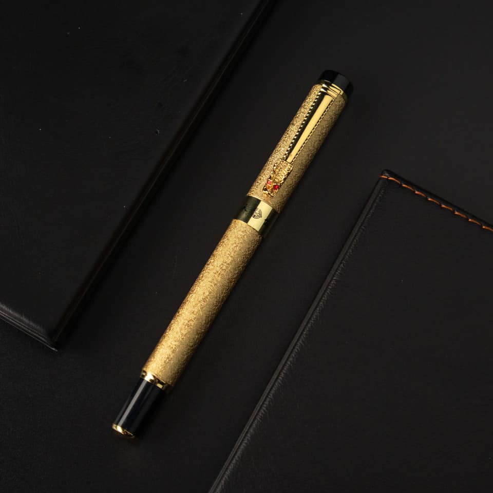 Metal Ink Fountain Pen Luxury Dragon 6006 Crystal Diamond Business Men ...