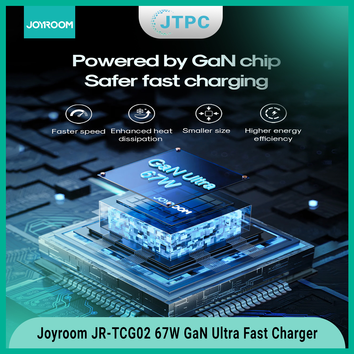 JOYROOM JR–TCG02 GaN Ultra 67W Charger with 100W Cable