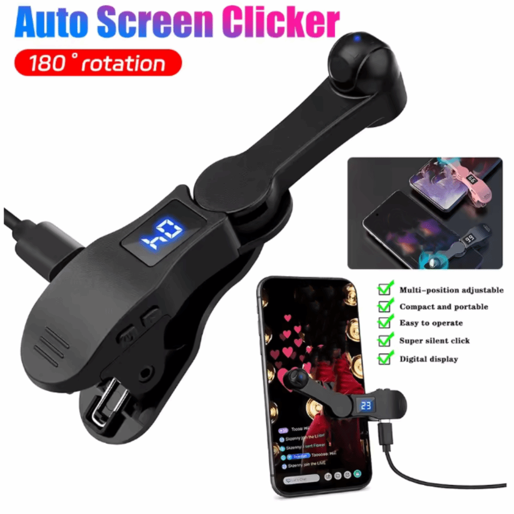 Streaming Gadget Continuous Screen Auto Clicker Phone Tap Screen Touch ...