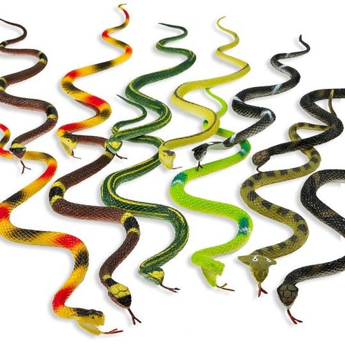 Snakes Toy Rubber Green Cobra Snake Toy (Multicolor) | Daraz.com.bd