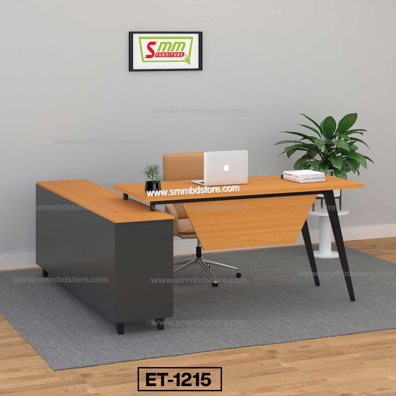 Executive Table With Side Table ET-1215 | Daraz.com.bd