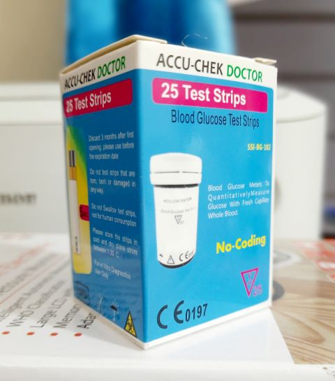 Accu Chek Doctor 25pc Test Strips for Glucose Meter | Daraz.com.bd