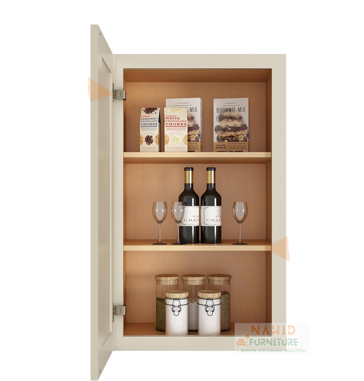 Kitchen Wall Cabinet & Cupboard, 30x18"kitchen storage cabinet, store ...