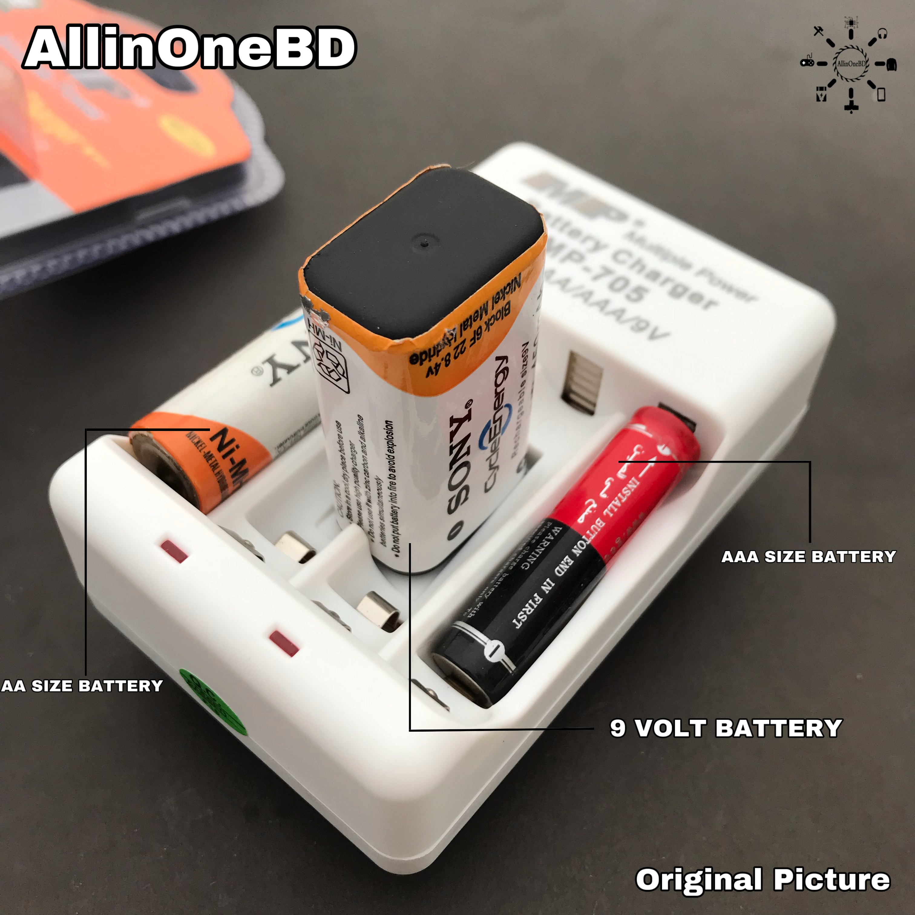 BATTERY CHARGER AA - AAA & 9 Volt, Rechargeable Sony Geepas and Ultra ...