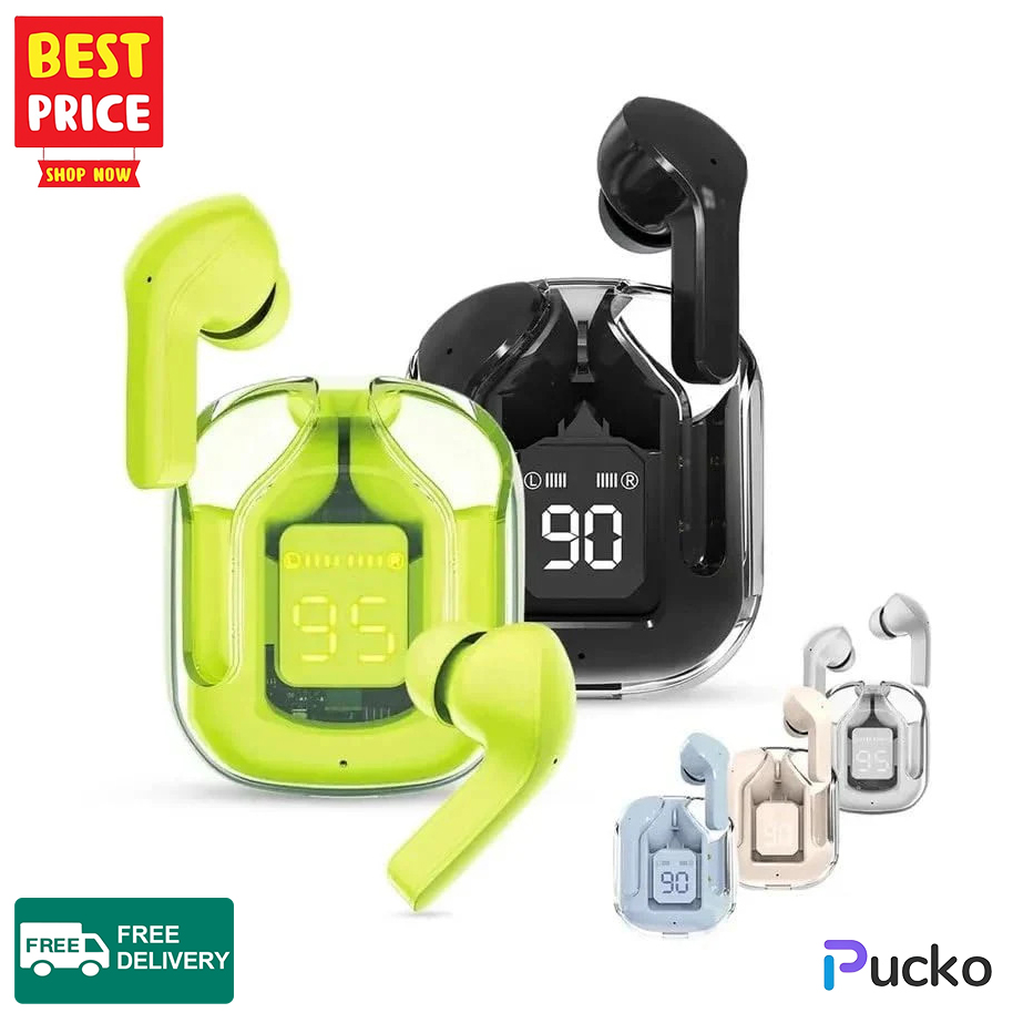 Ultrapods Pro Transparent TWS V5.3 Earbuds Breathing Light Portable ...