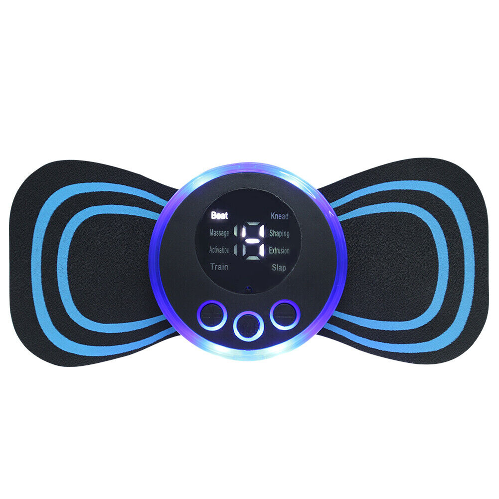 EMS Mini Neck Pulse Massager Electric LCD Display Stretcher EMS Mini ...