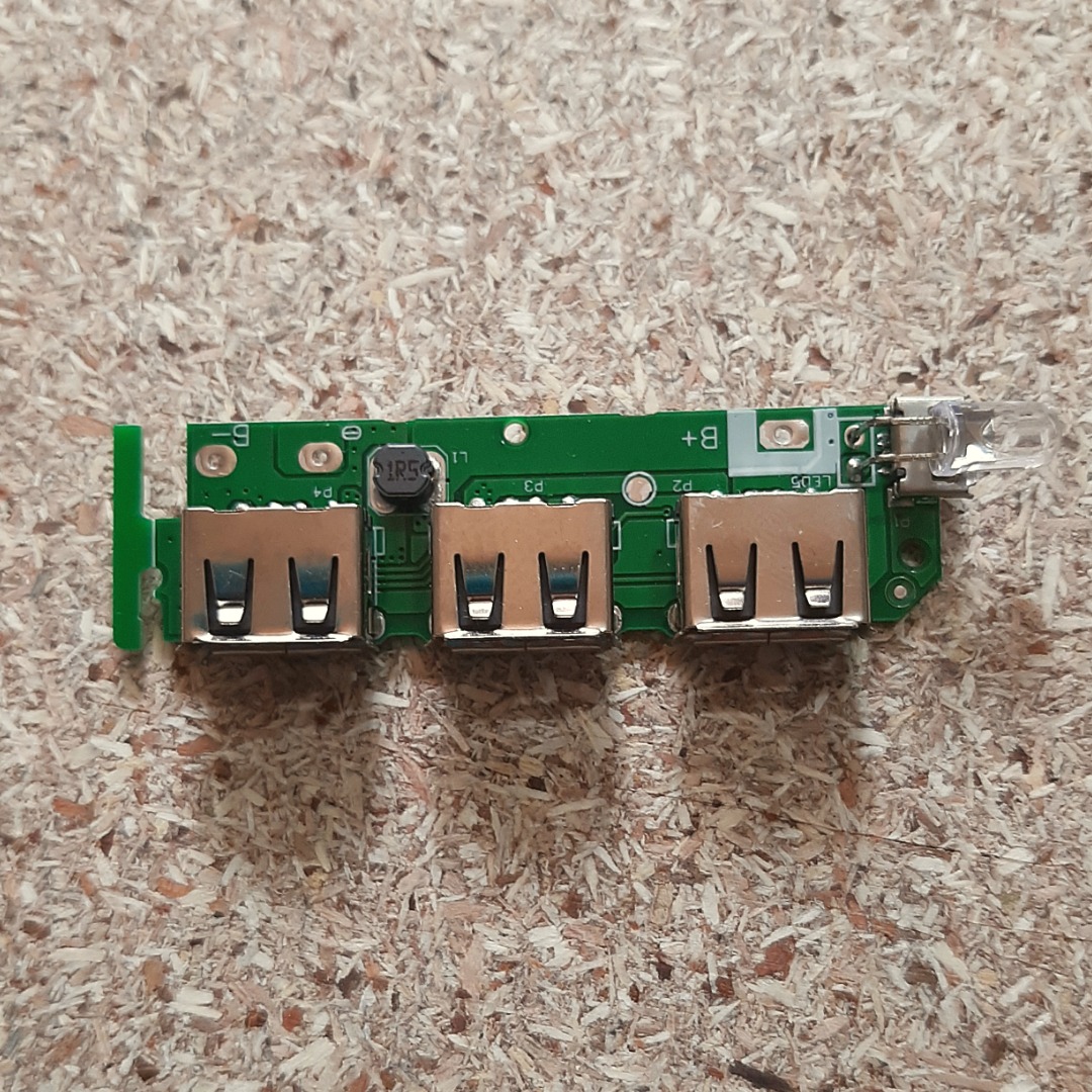 Ultra Fast Power Bank Circuit 3 USB Output 5V 1A | Daraz.com.bd