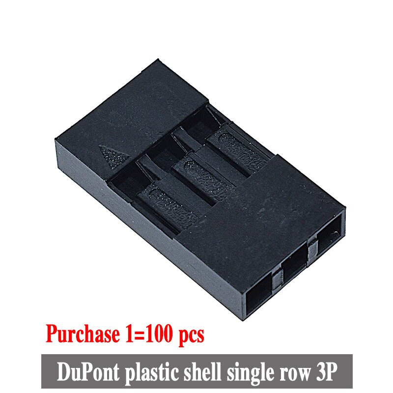 100PCS Dupont Head 2.54mm 1X 1P 2P 3P 4P 1X1P 1X2P Dupont Plastic Shell Pin Head Connector ...