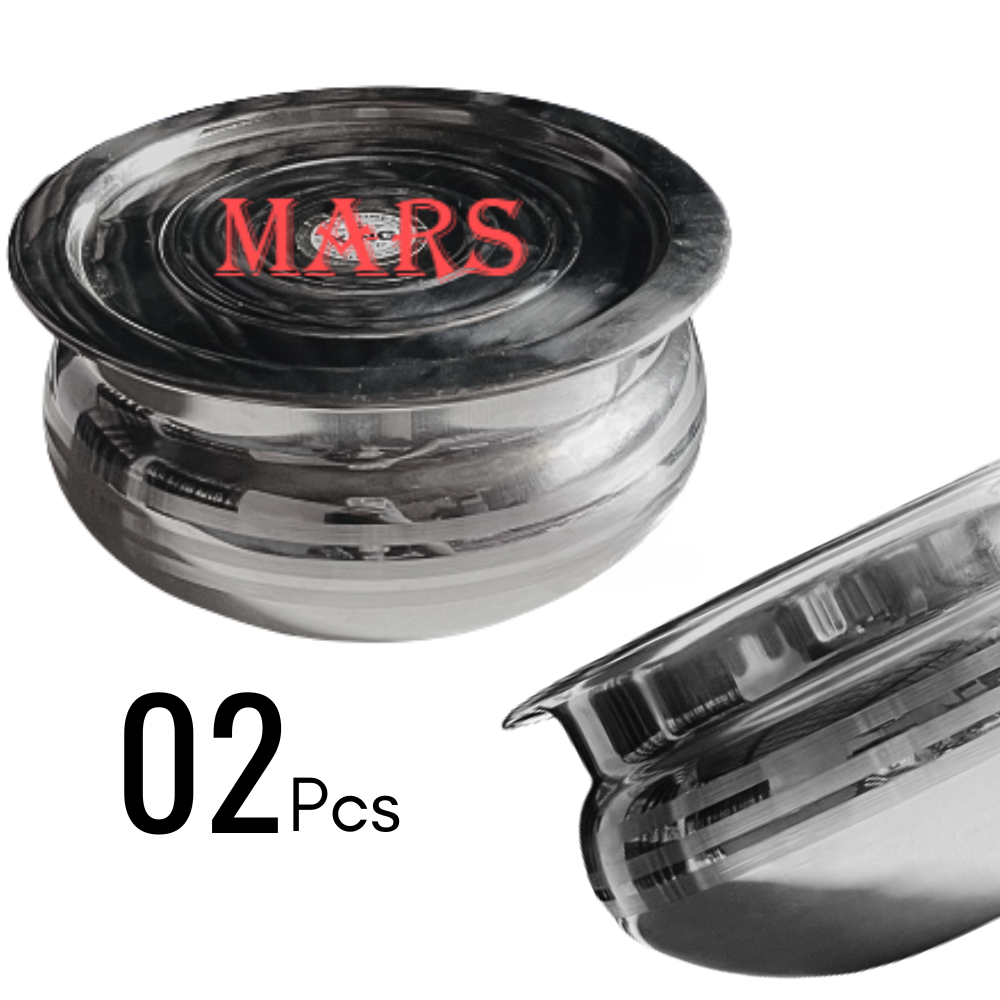 Stainless Steel Hari/Induction Friendly Hari Set With Lid/Cooking Mini ...