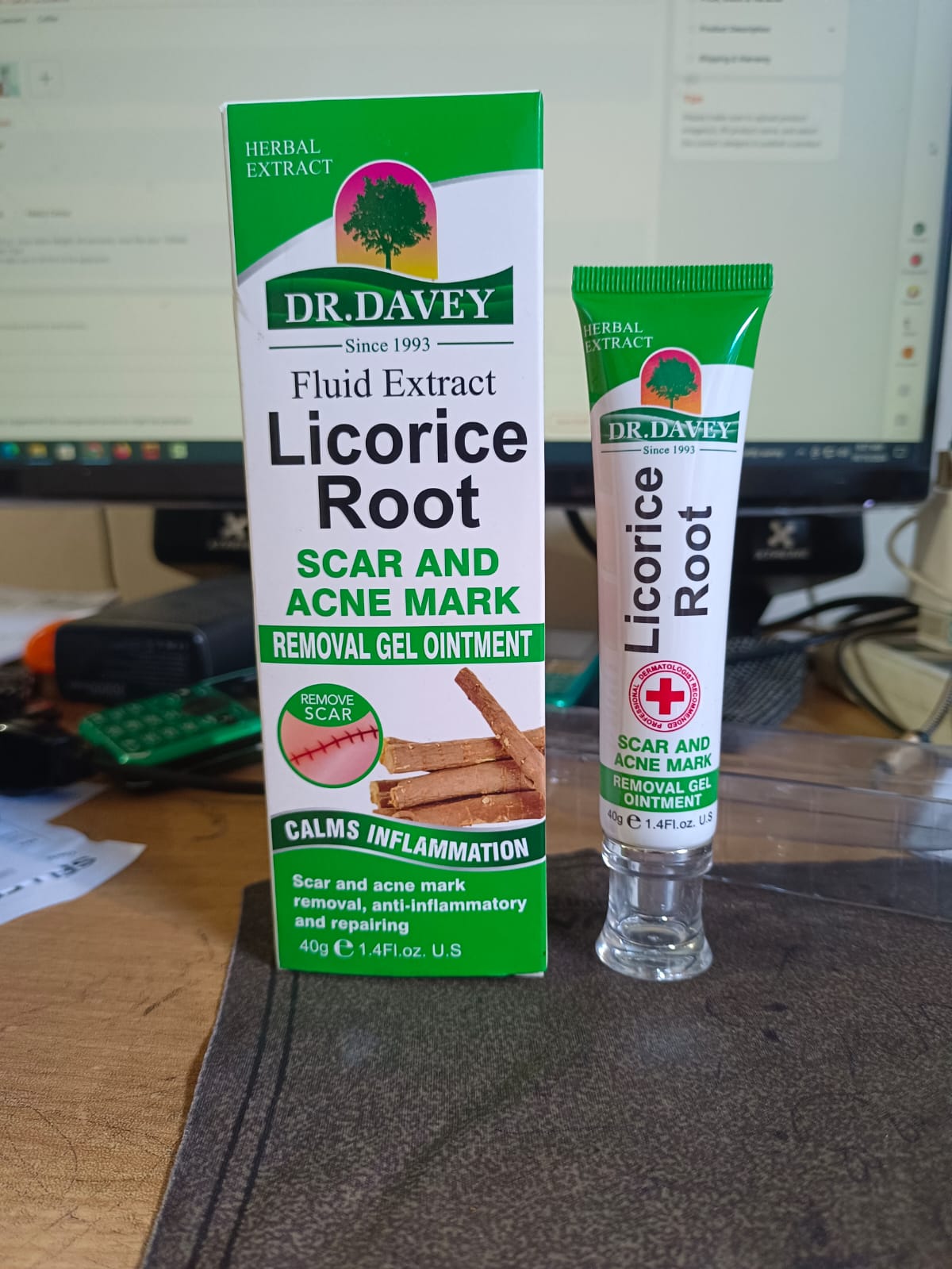 Licorice Root Scar And Acne Mark Removal Gel Ointment 40g | Daraz.com.bd