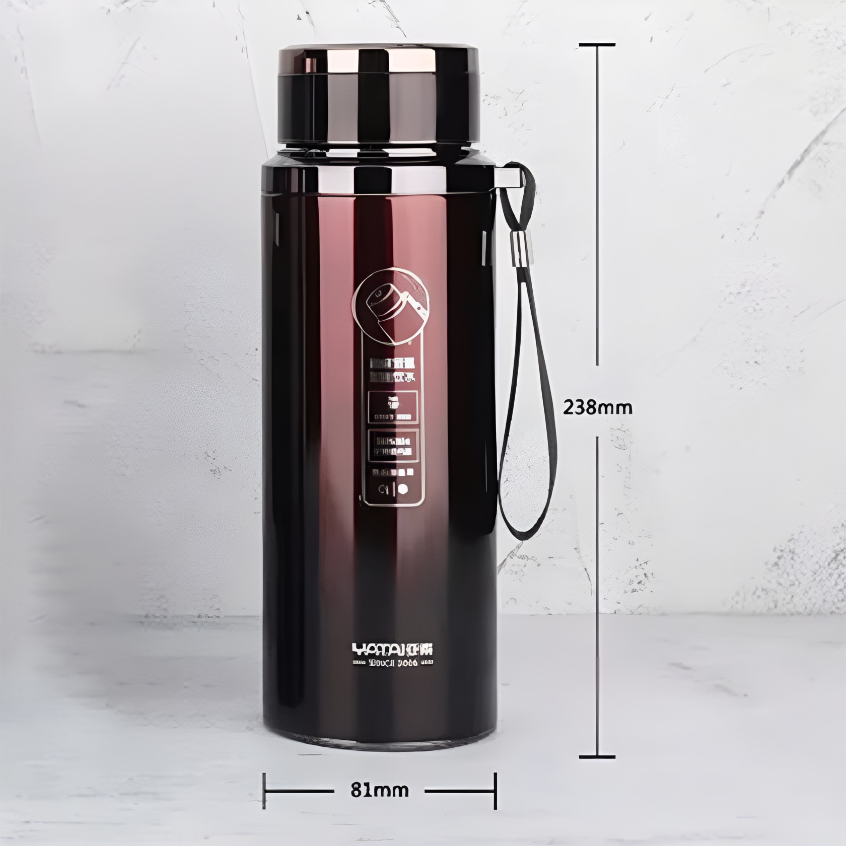 750ml five-Layer Stainless Steel Vacuum Flasks Thermos Mug Led Digital ...