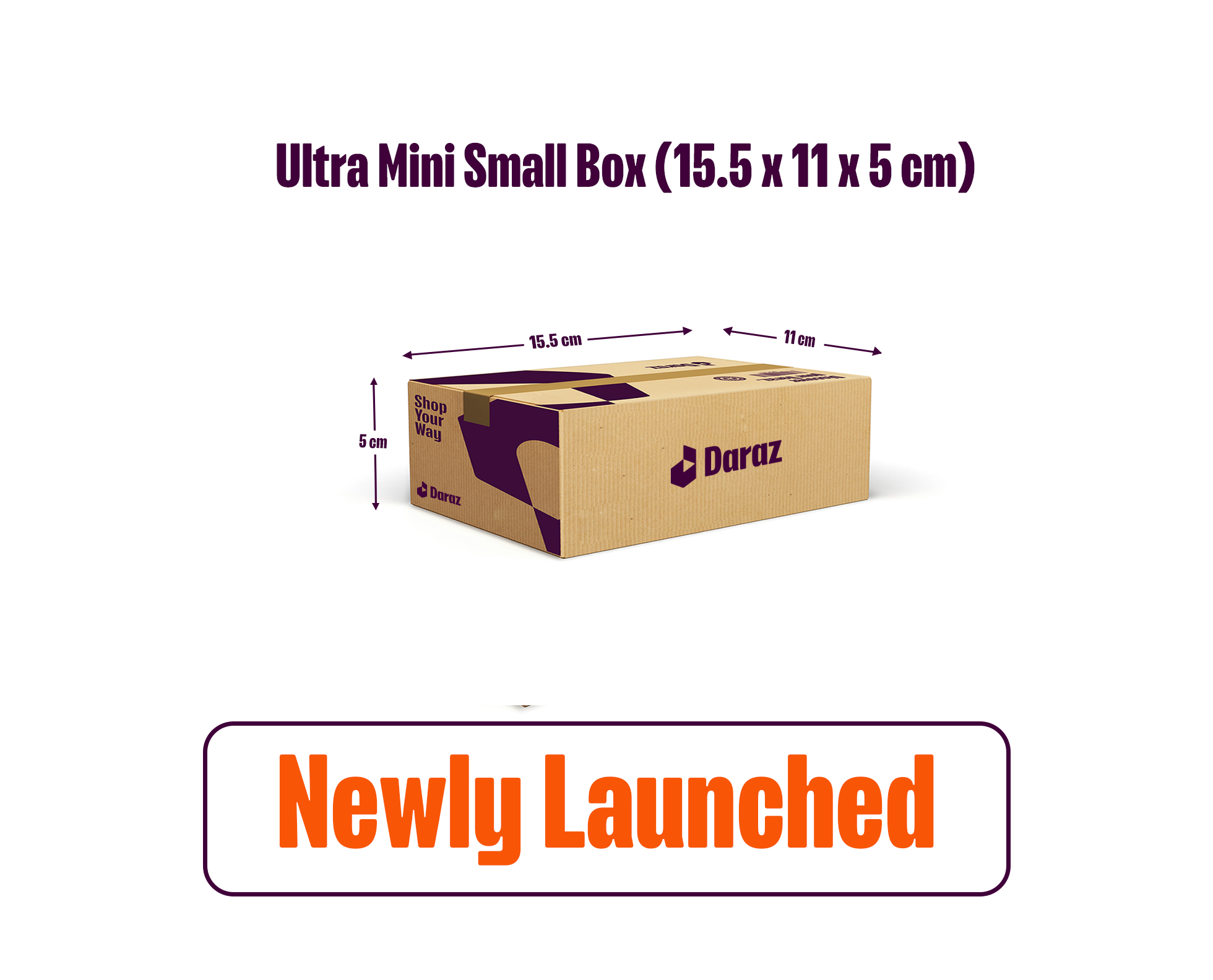 Daraz Packaging Material - Ultra Mini Small Box (Bundle of 50 pcs ...