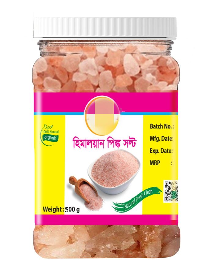 Hima-layan Natural Pink Salt Rock Salt- 500 gm | Daraz.com.bd