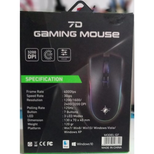 Keywin Q7 Gaming Mouse 3200 DPI | Daraz.com.bd