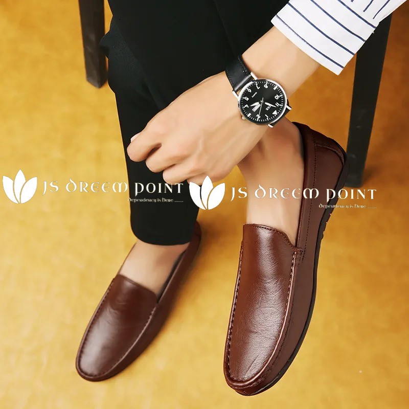 New High Quality JS Leather JS-112343 Slip Moccasins Loafers Casual ...