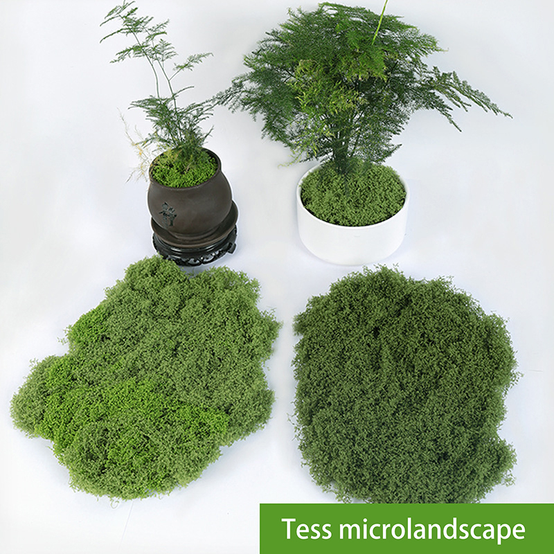 1PC DIY Artificial Fresh Green Moss Lawn Micro Landscape Silk Moss ...
