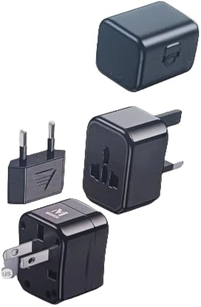 Universal Travel Socket Adapter, 10A, 2500W, 3-in-1, Multiple Country ...