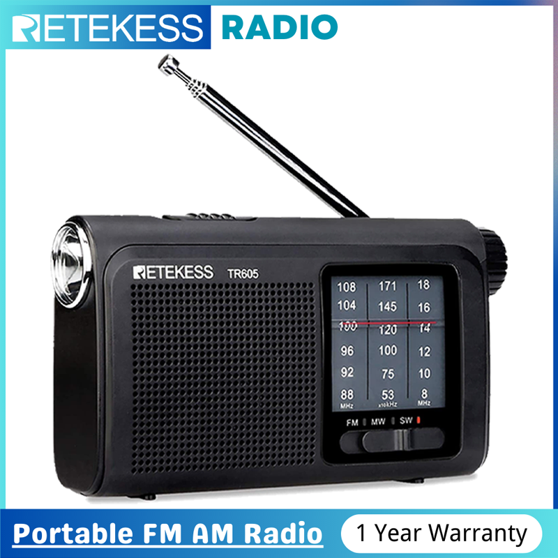 Retekess TR605 Portable Radios, Radios Portable AM FM, Transistor Radio ...