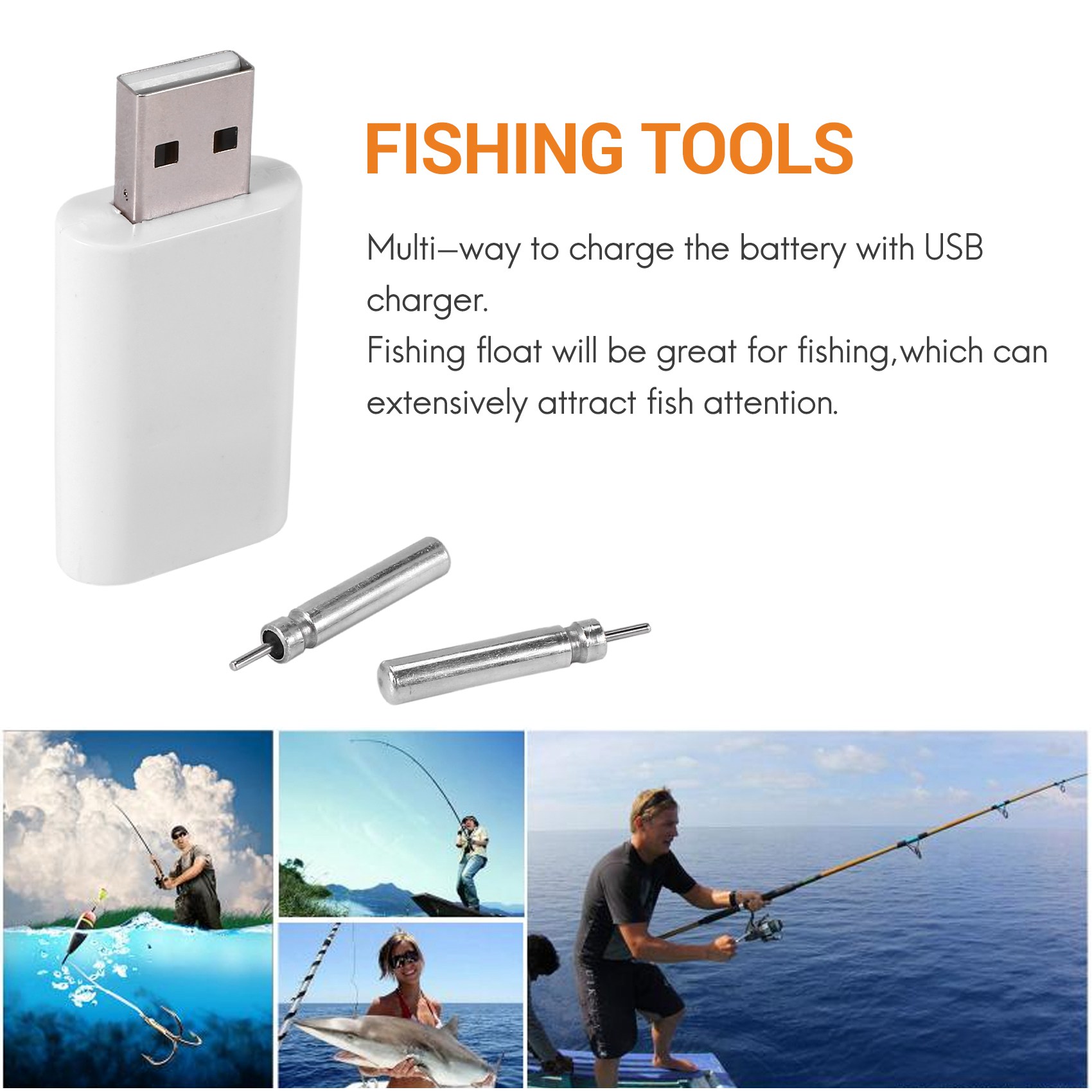 Fishing Float Rechargeable Battery Cr425 Usb Charger For Electronic ...