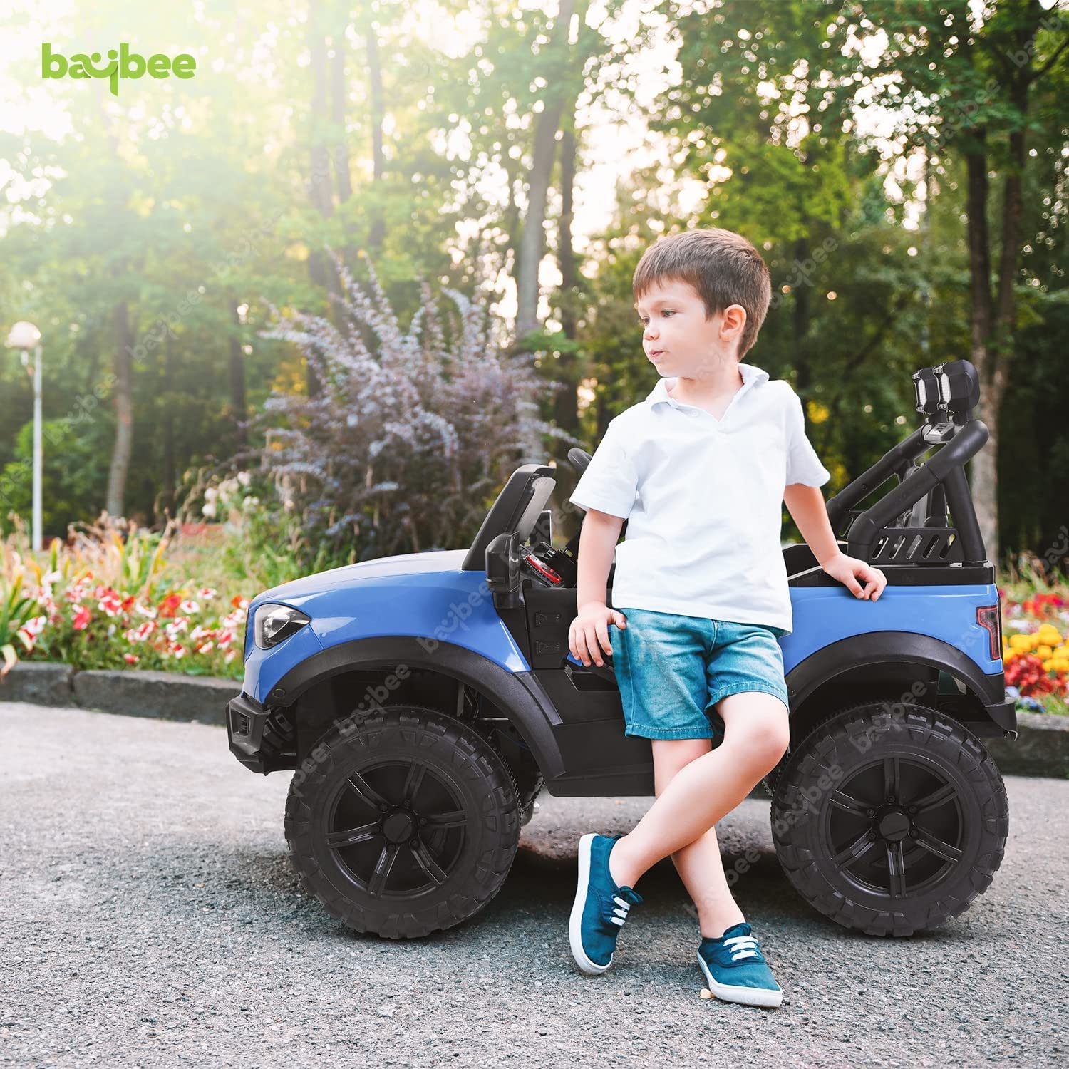 GoodLuck Baybee Kids Battery Operated Car Jeep Rechargeable Car for ...