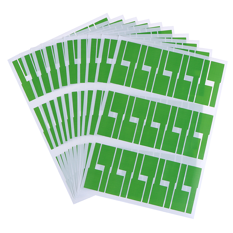 10 Sheets Self-Adhesive Cable Labels Waterproof Identification Tags ...