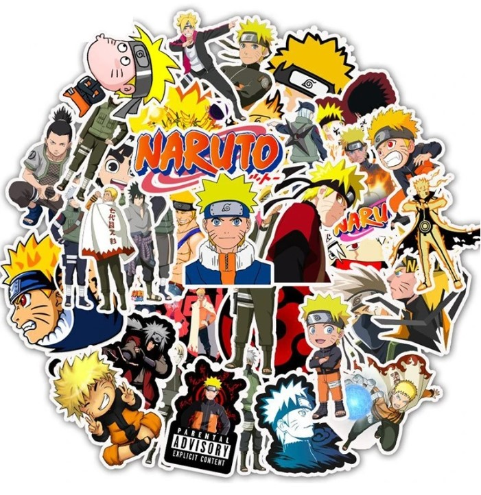 60Pcs/Set NARUTO Shippuden PVC Waterproof Mini 4cm Stickers For Luggage ...