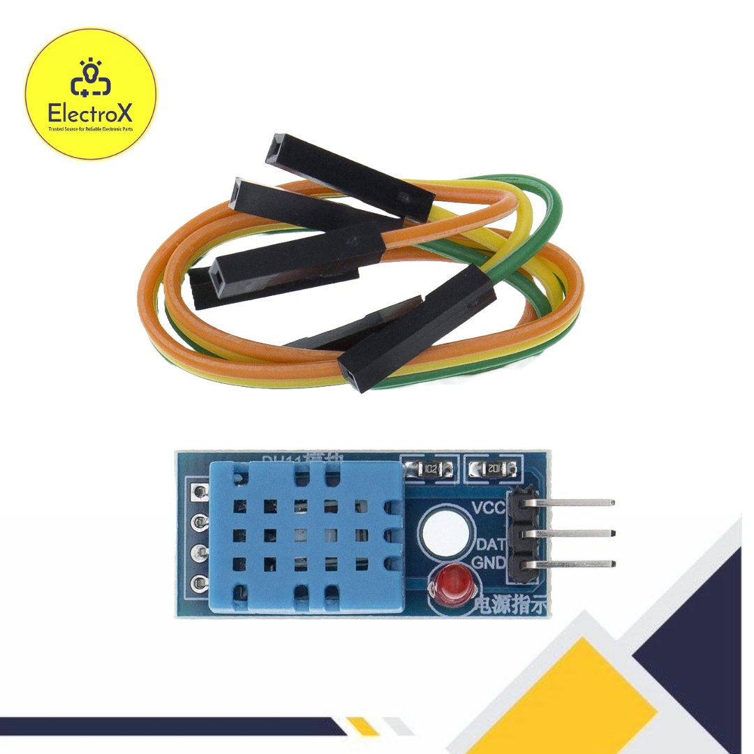 DHT11 Temperature and Humidity Sensor Module with LED & Cable for ...