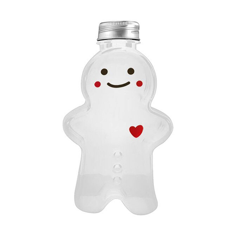 Cute Gingerbread Man Drinking Cup Portable Shaker Drink Bottle Kitchen ...