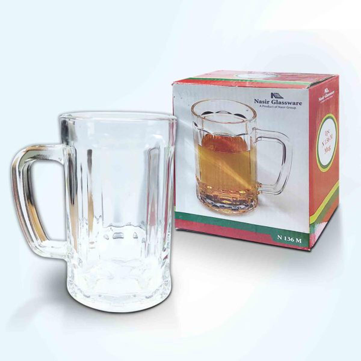 Crystal Clear Glass Mug - N 136 M - Coffee Mug / Water Mug | Daraz.com.bd