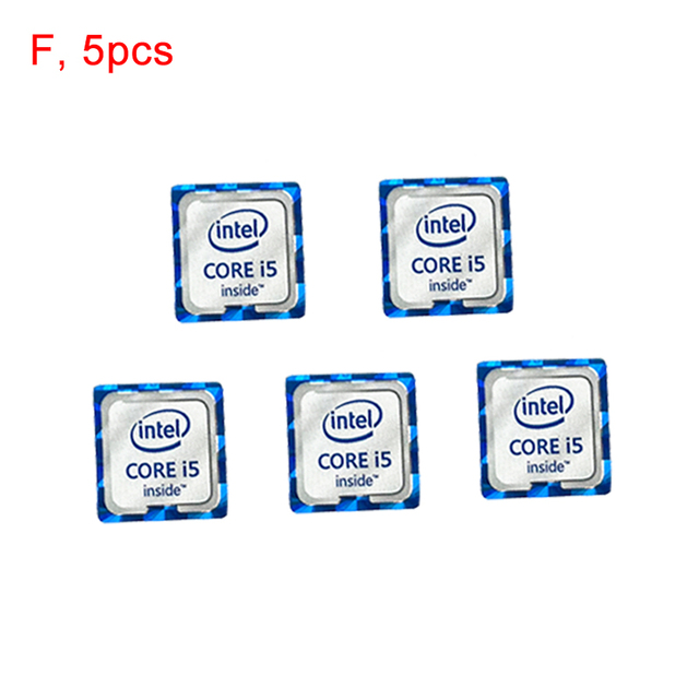 1/5pcs Label Sticker Lap Desk Cpu Xeon Pentium Processor Labe Logo ...