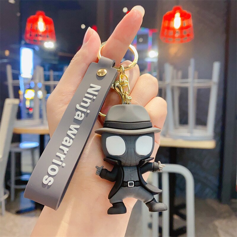 Marvel Spider-Man Across the Spider-Verse Keychain Miles Morales Action ...