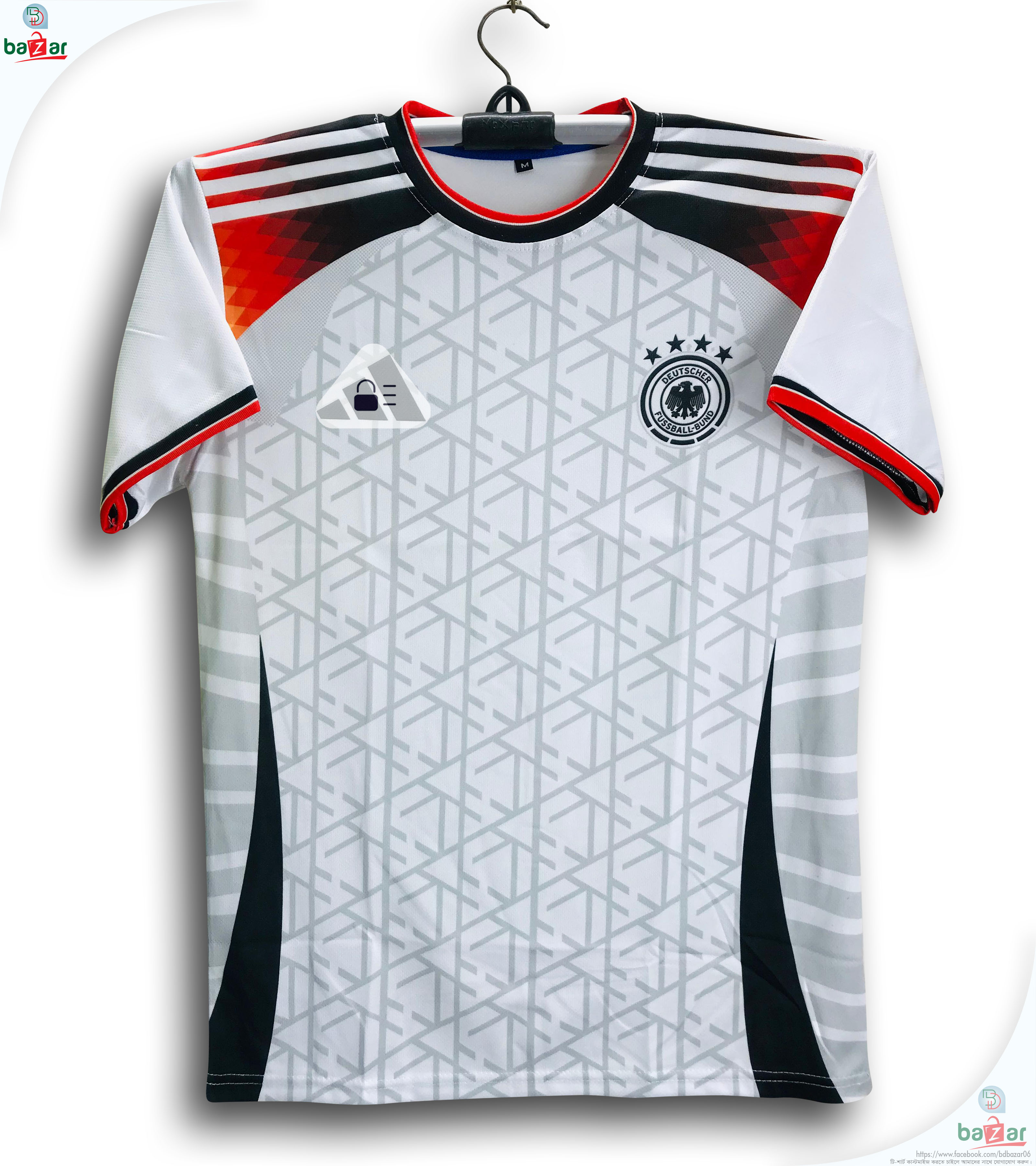 Germany Euro 2024 Jersey - Short Sleeve Football Jersey - Germany ...